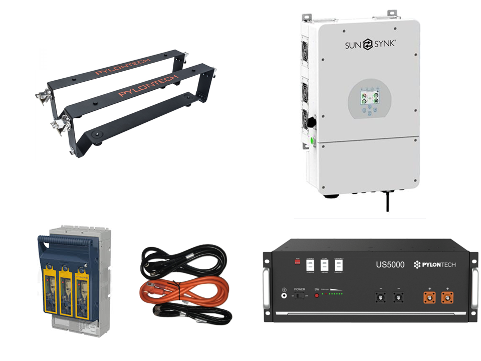 Complete Kit with Pylontech US5000 4.8kWh + Sunsynk 3.6kW Hybrid Inverter – ITS Technologies